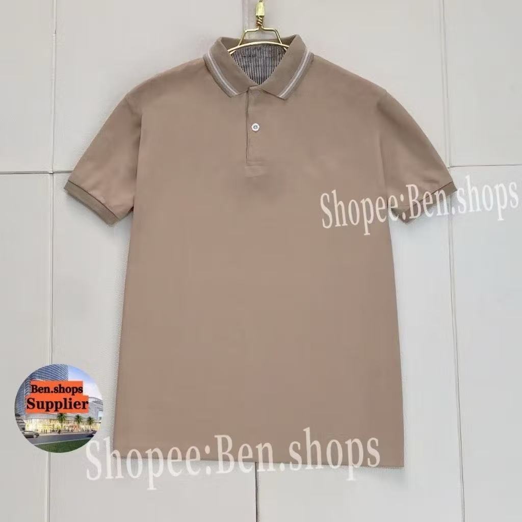 fashion causal Men polo shirt good quality honeycomb GFF | Shopee ...