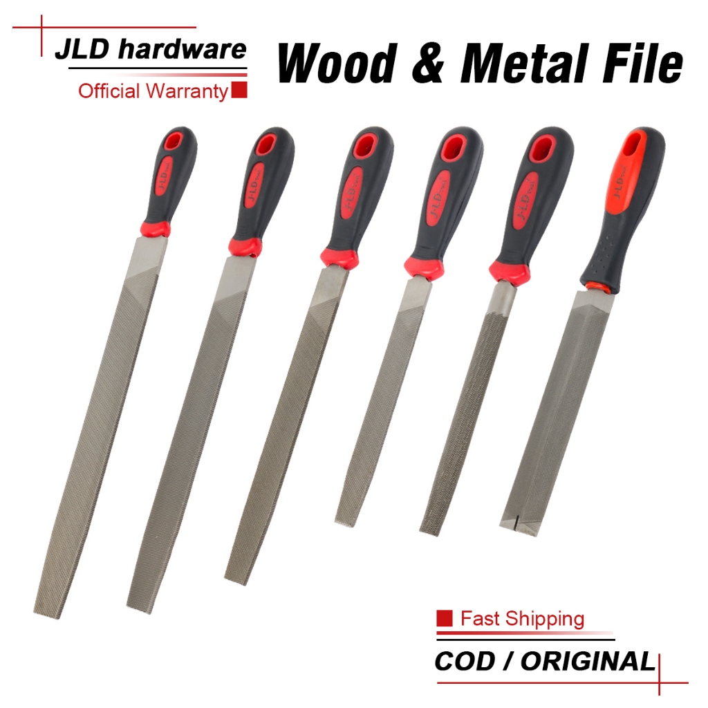 JLD Wood Rasp File Rubber Grip Round/Half Round/Triangle/Square File ...