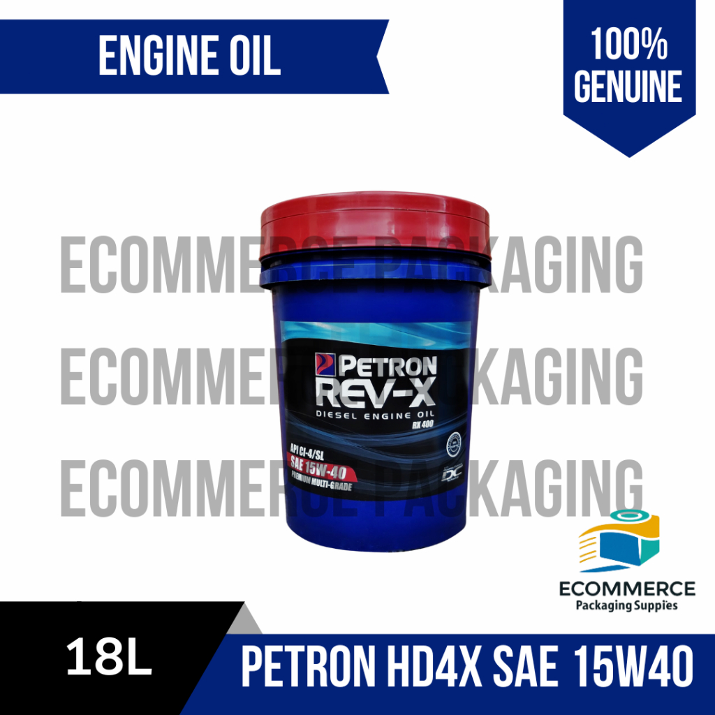 Petron Rev-X HD 4X Multi-Grade Engine Oil 18L Liters Pail | Ecommerce ...