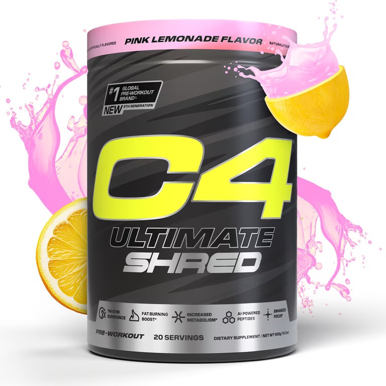 Cellucor C4 Ultimate Shred Pink Lemonade Pre-Workout 406g | Shopee ...