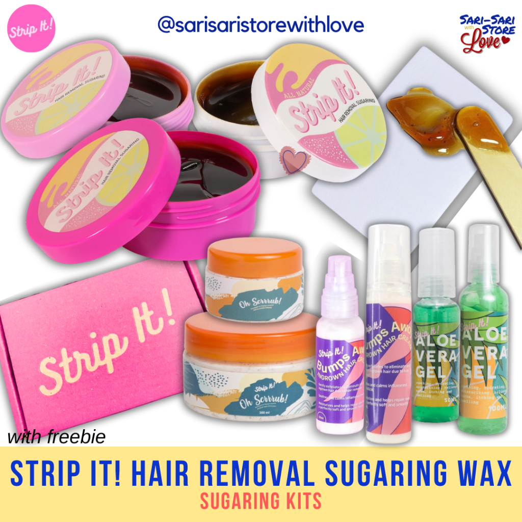 Strip It! Hair Removal Sugaring Cold Sugar Wax Kit (80g,150g & 300g ...