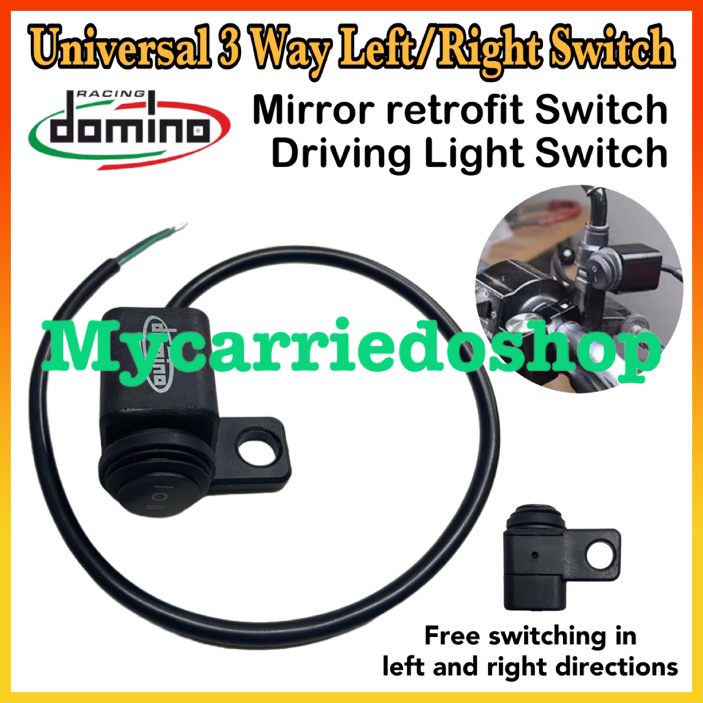 Domino Driving Light Switch Rear View Mirror Installation Universal ...