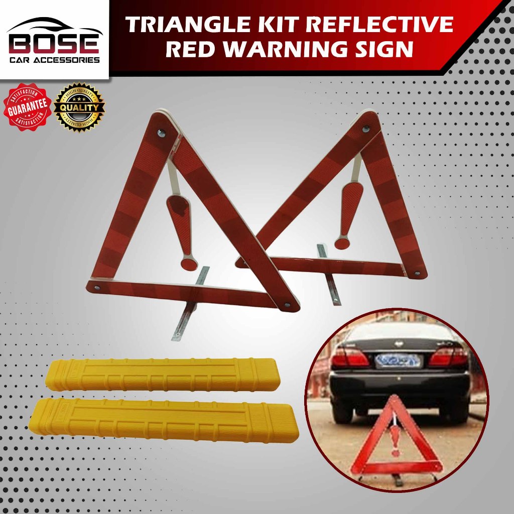 Early Warning Device Reflective Triangle Signage Bose Car Accessories ...