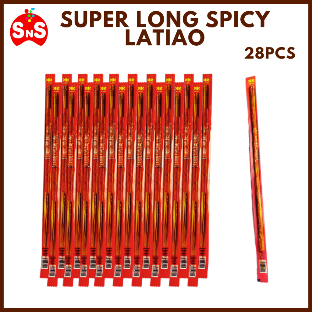 28 Pieces Super Long Spicy Latiao A Fiery Taste Chewy Juicy Savory And Tangy Delicious Yummy ...