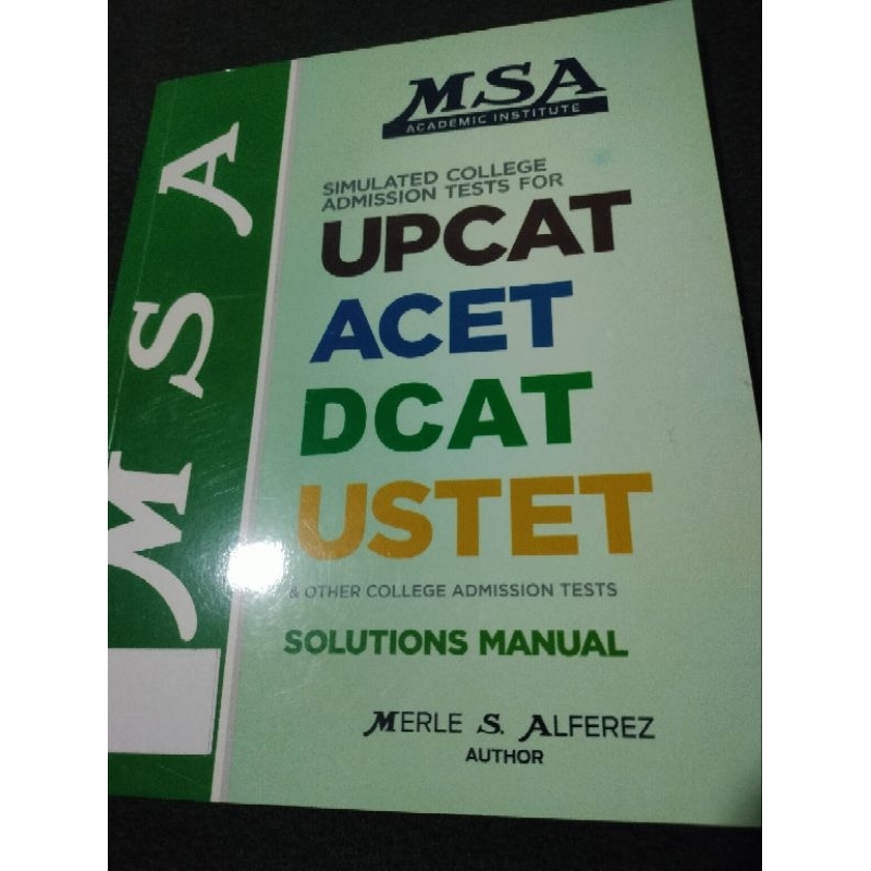 MSA College Reviewer Test P325 ea | Shopee Philippines