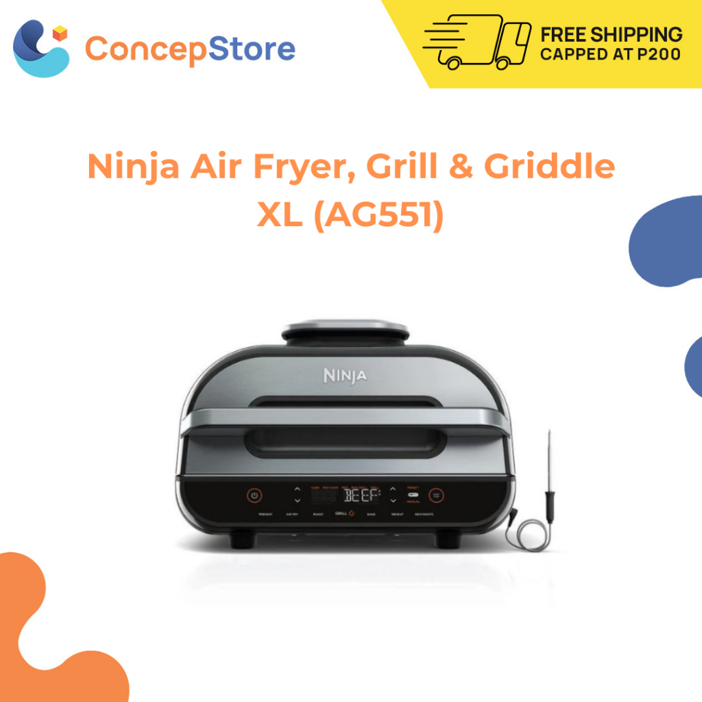 Ninja Air Fryer, Grill & Griddle XL (AG551) | Shopee Philippines