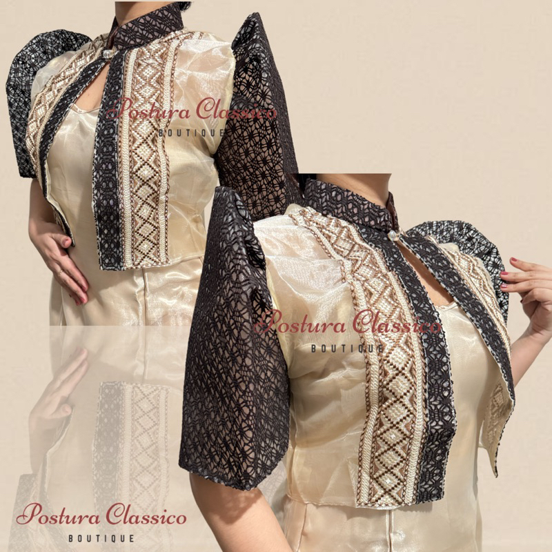 FILIPINIANA MC BOLERO SPIDER NET W/ BURDA - Modern Filipiniana Design ...