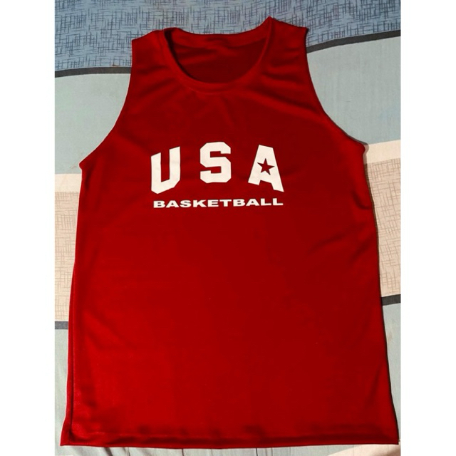 USA BASKETBALL JERSEY SANDO FOR MEN DRIFIT SANDO SPORTS JERSEY GYM ...