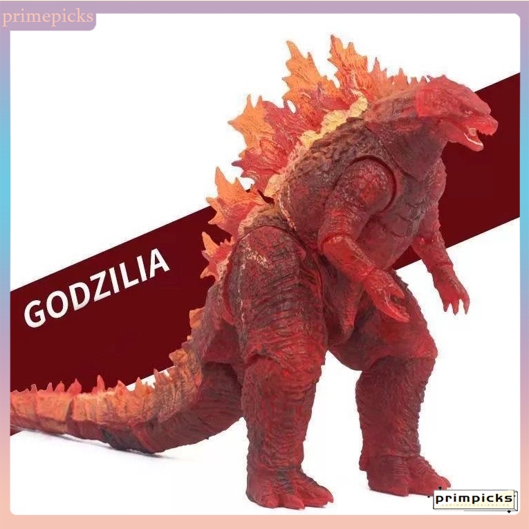 Neca Godzilla 7" Burning Godzilla, Godzilla Atomic Blast, Godzilla Red ...