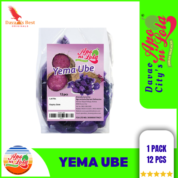 DBO | Apo ni Lola Ube Yema Candy 12pcs per Pack | Creamy Filipino ...