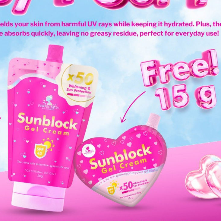 Perfect Skin Sunblock Gel Cream all Skin Type | Shopee Philippines