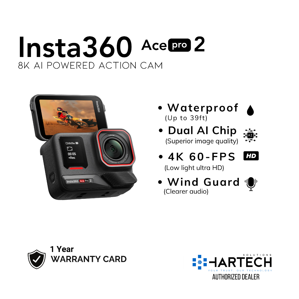 Insta360 Ace Pro 2 8K AI-Powered Action Camera with Unbeatable Low ...