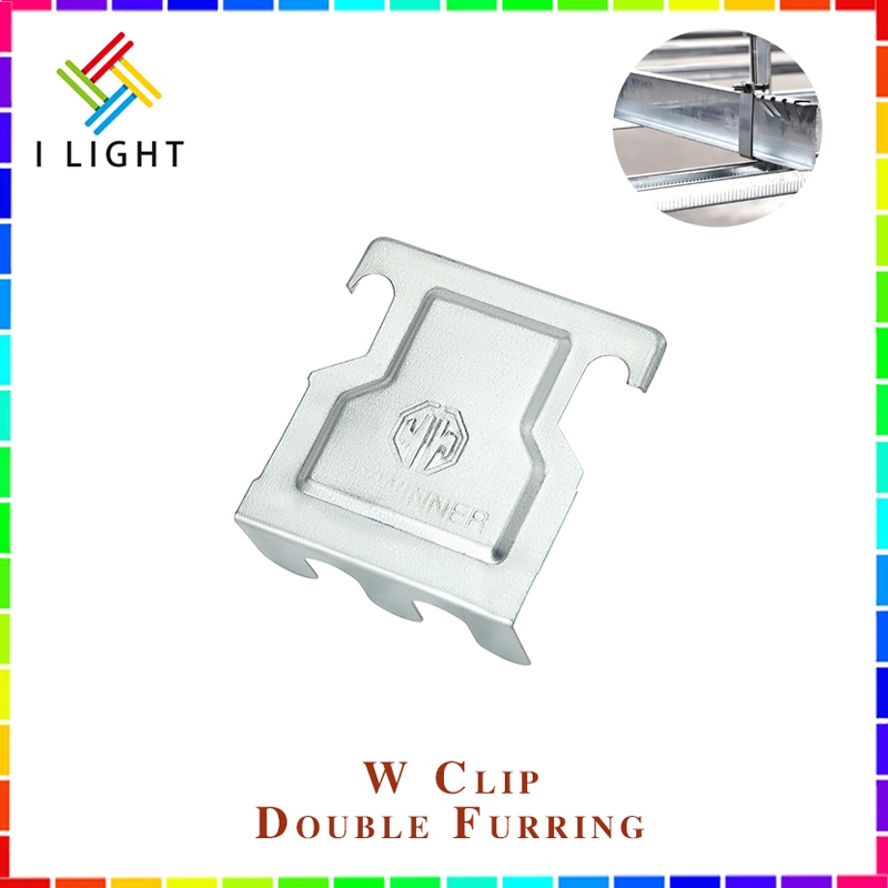 (Fast Delivery) W Clip Double Furring clip metal stud wall clip ...