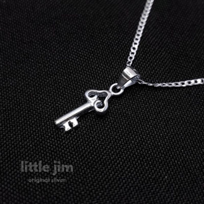 ORIGINAL 92.5 Silver 1.5m 14in Kids Chain w/ Pendant (OB4) | Shopee ...