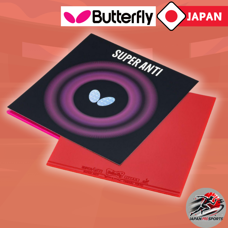 Butterfly Table Tennis Rubber Super Anti Red ATS 05030 | Shopee Philippines