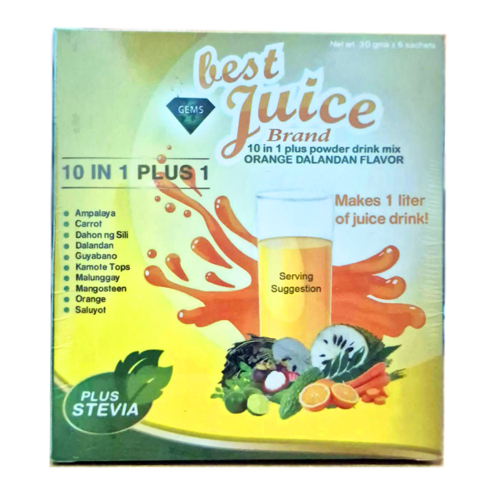 Best Juice 10-in-1 Plus 1 Orange Dalandan Flavor, 30g | Shopee Philippines