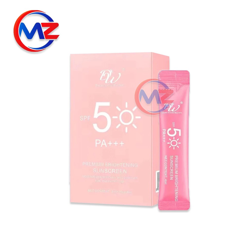 DW SPF50 Premium Brightening Sunscreen Suncream 4ml*20sachet | Shopee ...