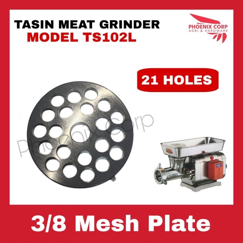 Tasin 3/8 Mesh Plate (21 Holes) for Meat Grinder TS102L ORIGINAL TAIWAN ...