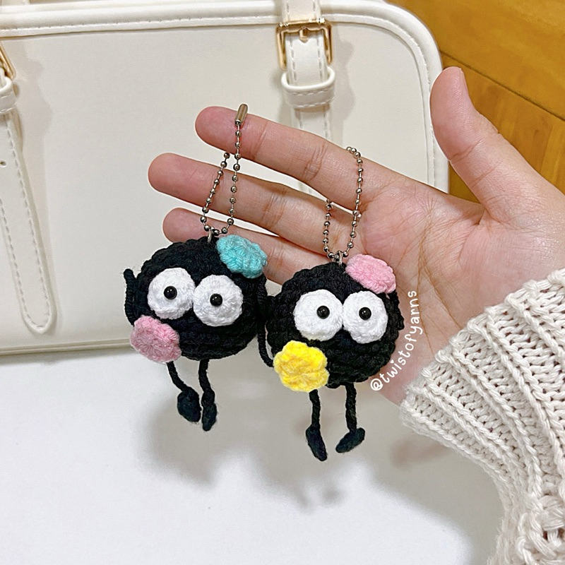 ghibli: Soot sprite crochet keychain | Shopee Philippines