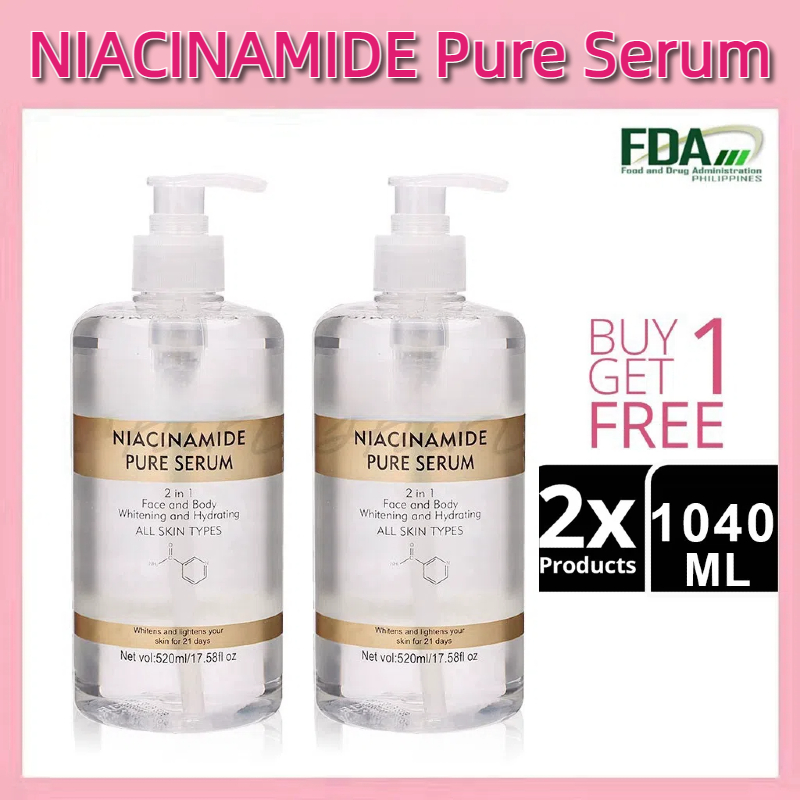 BUY 1 TAKE 1 NIACINAMIDE Pure Serum Face and Body Moisturizes Whitening ...