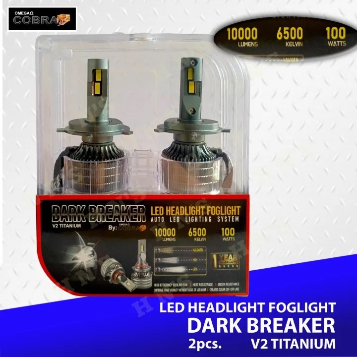 Cobra Dark Breaker LED ( H4 ) V2 Titanium for Headlight & Foglight ...