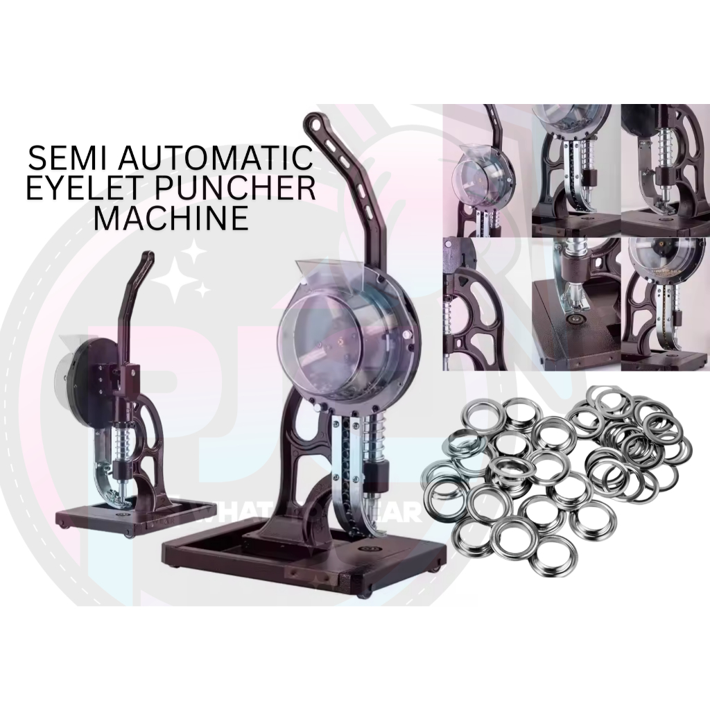 Semi Automatic Eyelet Grommet Punching Machine 10mm For Tarpaulin ...