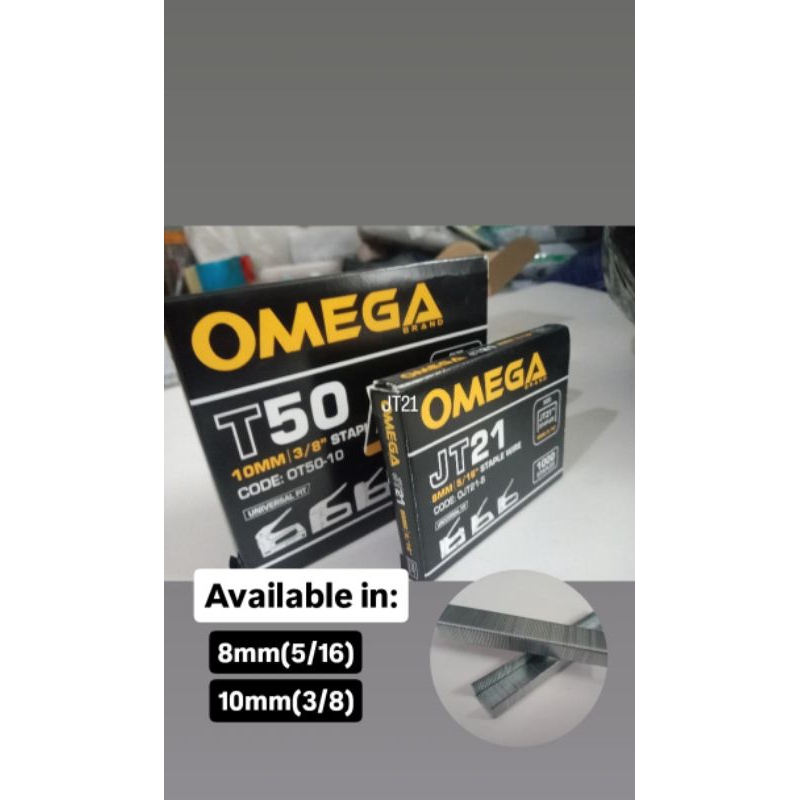 Omega T50 and JT21 Heavy Duty Staple Wire 8mm/10mm | Shopee Philippines