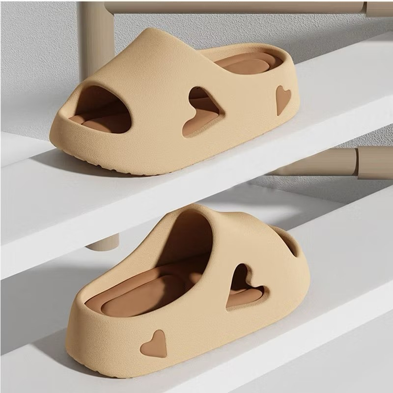 Korean Slipper Thick bottom solid home unisex non-slip silent indoor ...