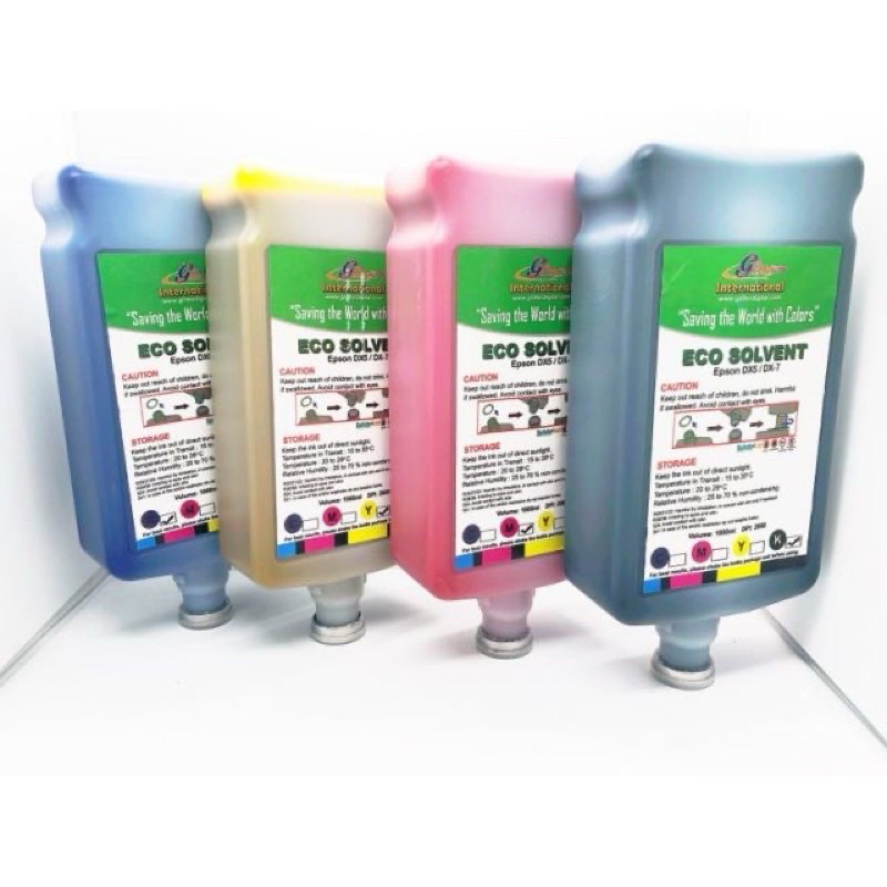 0GLITTER ECO SOLVENT INK AND CLEANING SOLUTION FOR L1300 DX7 DX5 DX11 ...