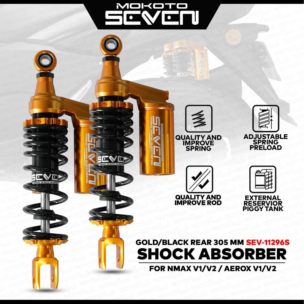 MOKOTO SEVEN SERIES NMAX V1 V2 / AEROX V1 V2 SHOCK ABSORBER WITH BASO ...