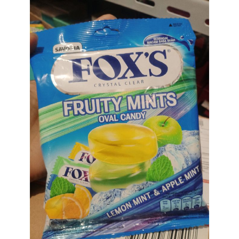 FOX's crystal clear fruity mints oval candy | Shopee Philippines