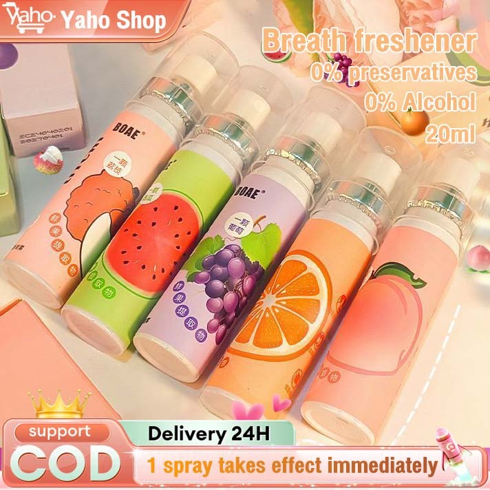 20ML Fresh Breath Spray Fruit oral breath spray 4 Natural Flavors Vegan ...