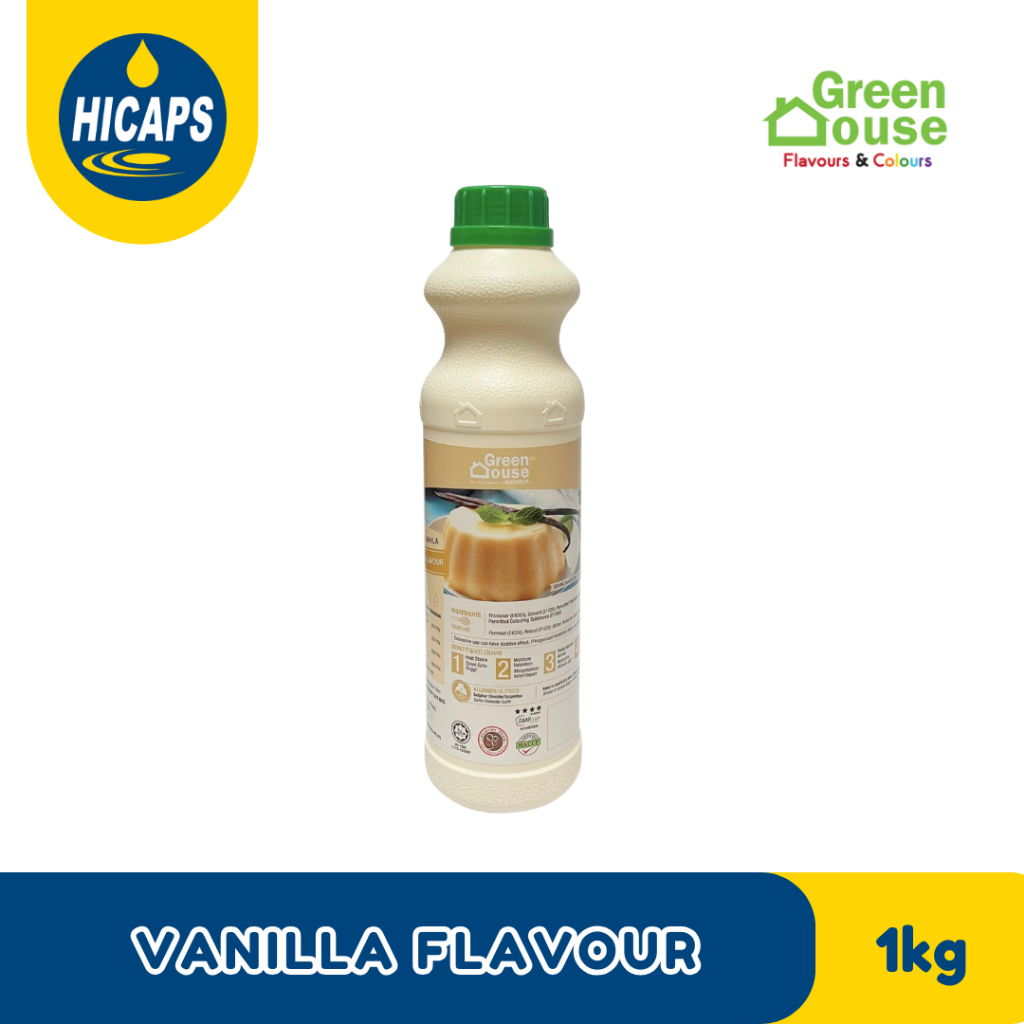 Hicaps Green House Vanilla Flavour Emulco 1Kg (Flavor And Color ...