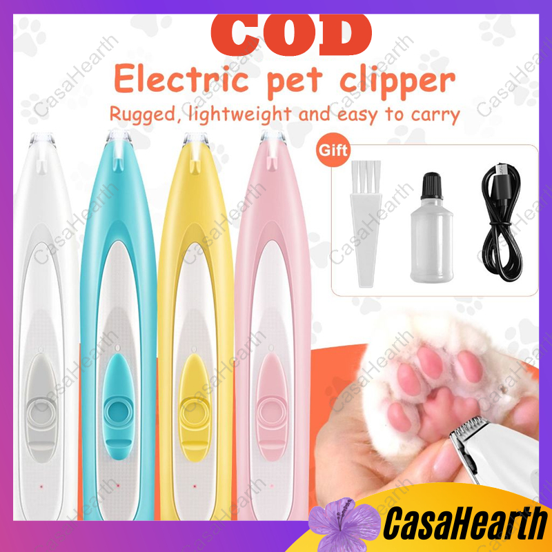 CasaHearth USB Electric Dog Hair Clipper Set for Grooming Cat Paw Foot ...