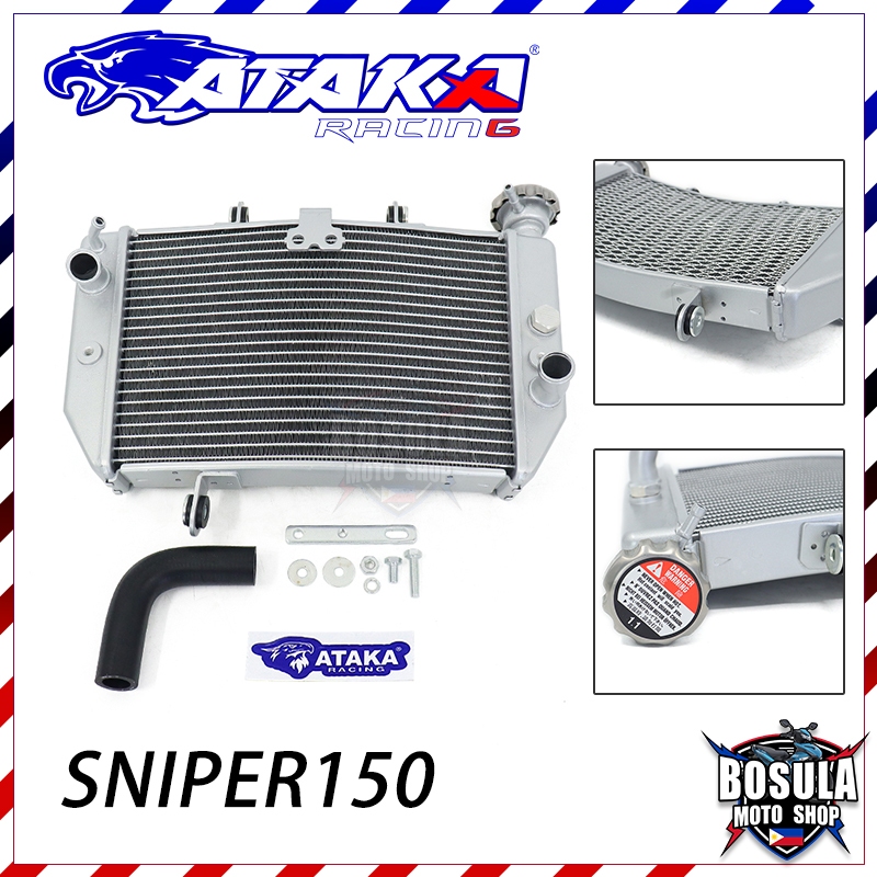 ATAKA Motorcycle Big Curve Radiator For Yamaha Sniper 150 Refit ...