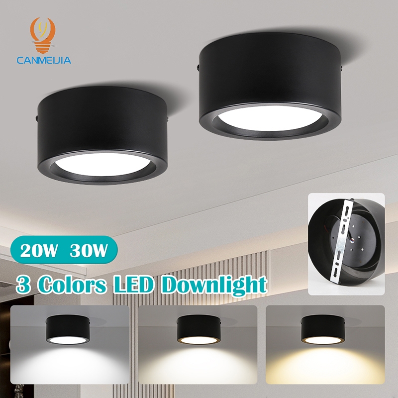 Tri color Downlight Ceiling Light 20W 30W Led Ceiling Lamp Pin Lights ...