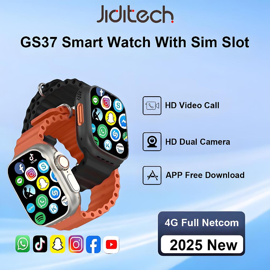 Jiditech GS37 Smart Watch Network 4G Google App Android GPS Video Call ...
