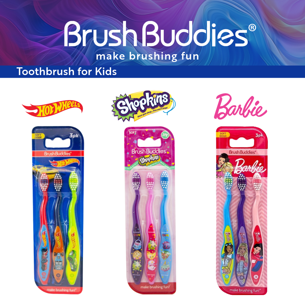 Brush buddies Toothbrush 3pk Soft for kids | Shopee Philippines