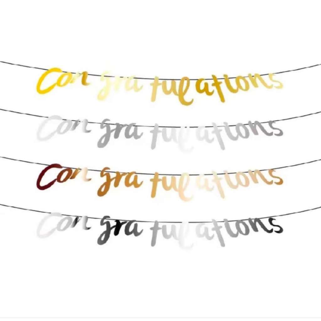 CongratuLation's Bunting Banner for Celebrations - Perfect for Office ...