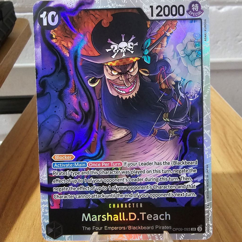 ONE PIECE OP09-093 SR ENGLISH MARSHALL D TEACH | Shopee Philippines