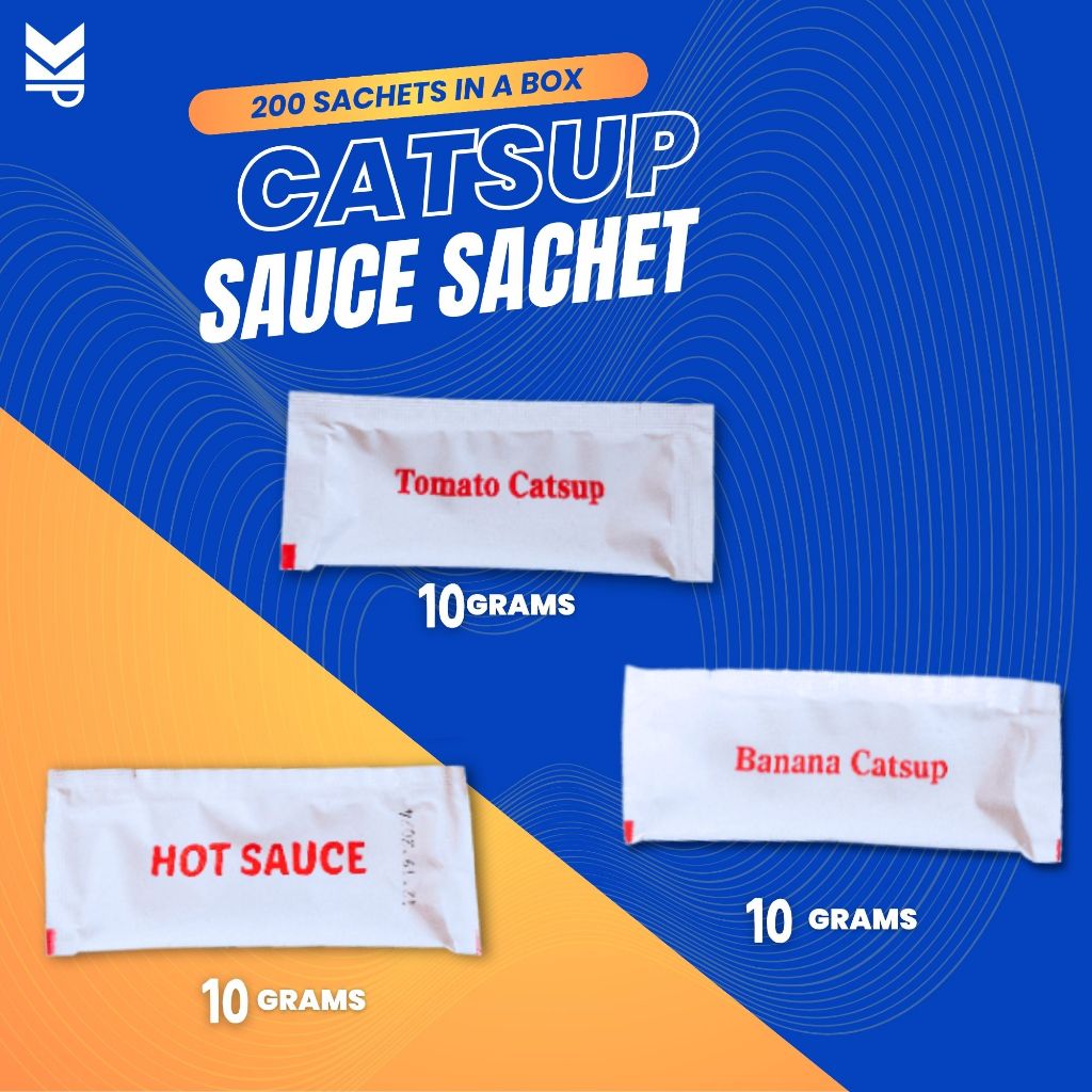 Catsup Sauce Sachets 10g x 200pcs a Box - Tomato Catsup, Banana Catsup ...