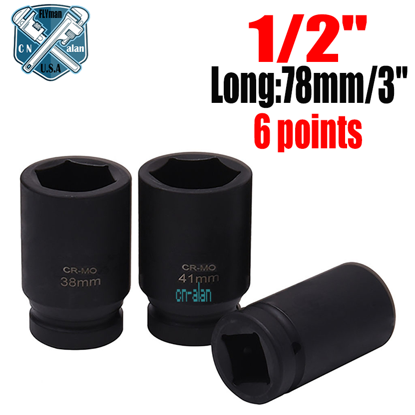 24mm - 36mm 1/2" Impact Long Socket 78mm/3“ | Shopee Philippines
