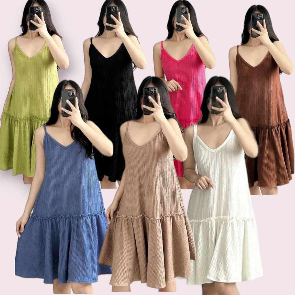 Suzette Spag Jumper Dress 2ways to Wear | Shopee Philippines