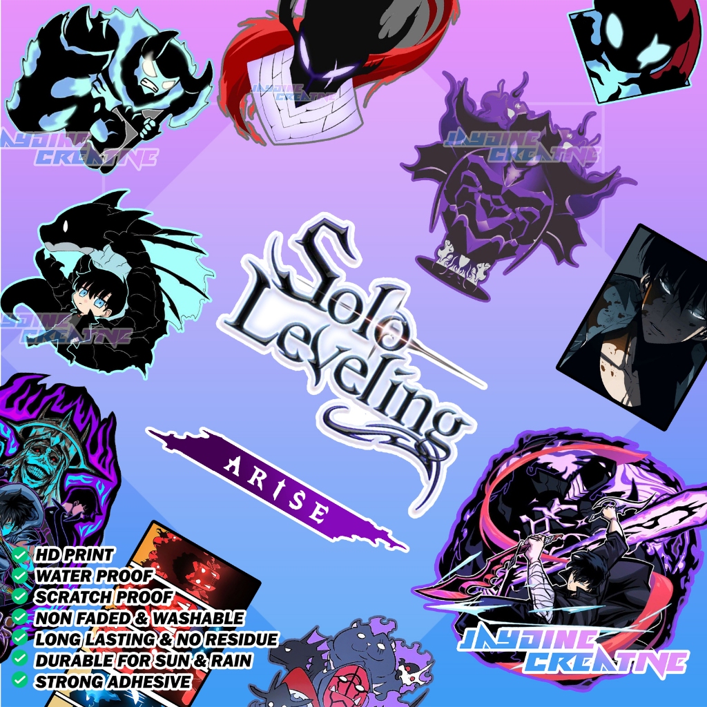 Solo Leveling Peeker, Kiss Cut Sticker, Indoor Outdoor Vinyl Sticker ...