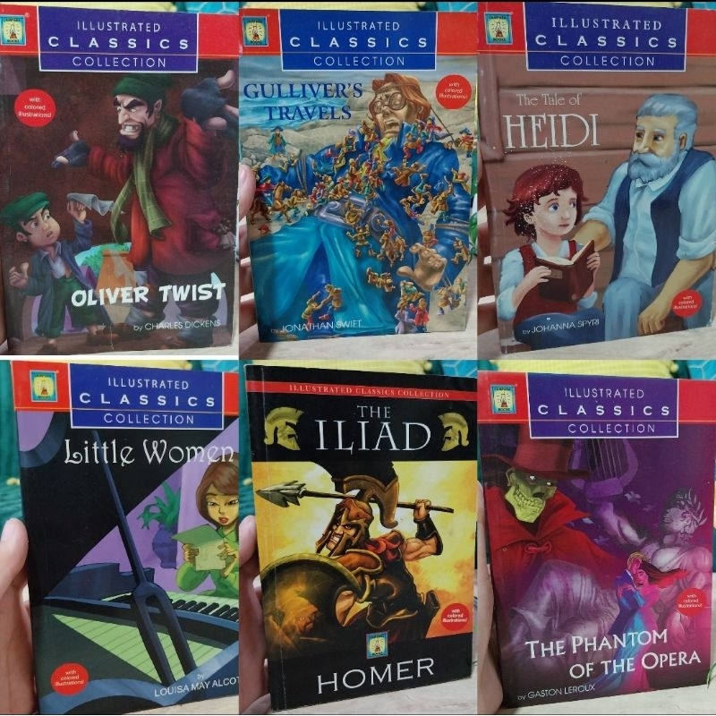 Illustrated CLASSICS Collection Oscar Wilde, Homer, Victor Hugo etc ...