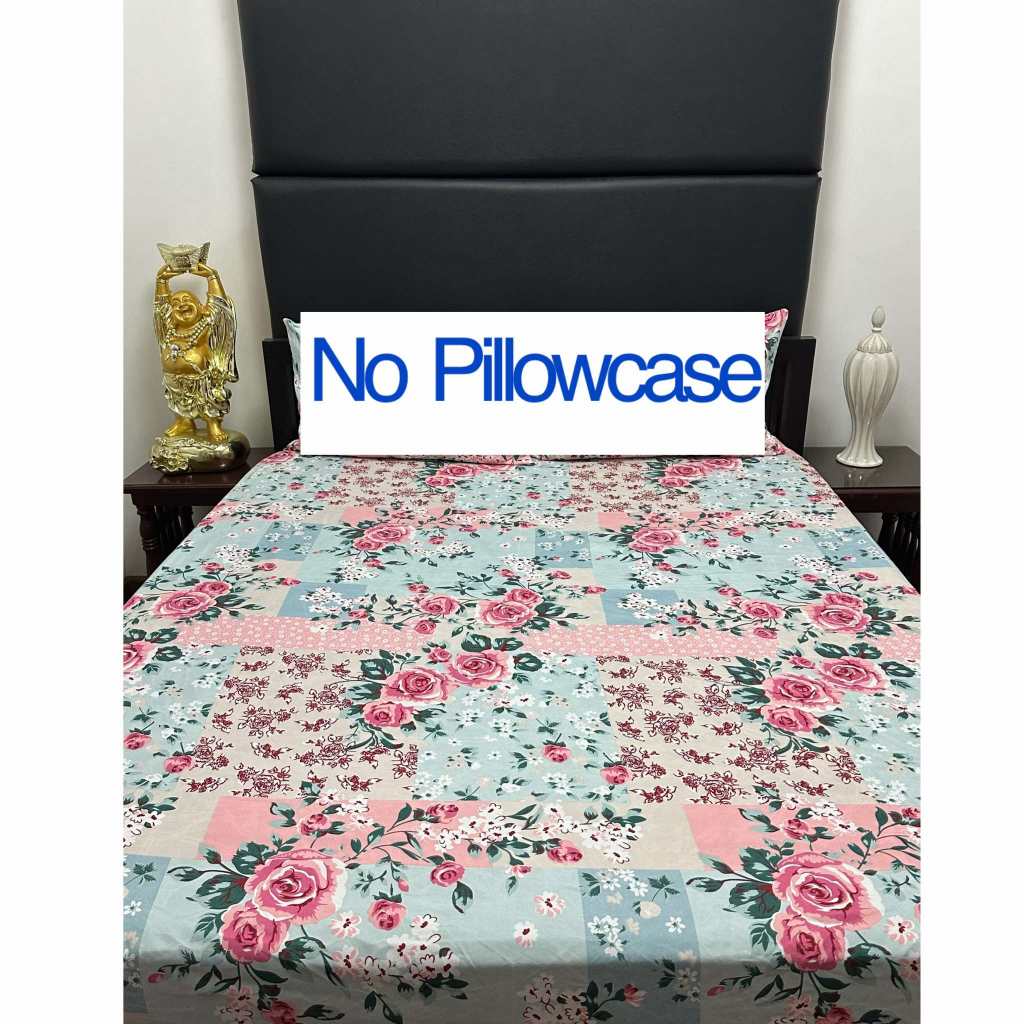 Fully Garterized Canadian Cotton Bedsheet only no pillowcase | Shopee ...
