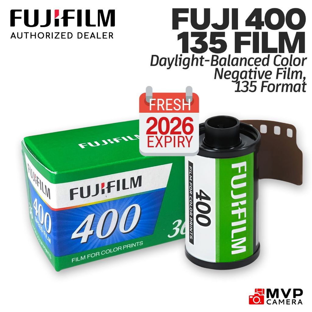 FUJIFILM Fuji Fujicolor 400 35mm 135 ISO 400 Colored Negative Film C41 ...