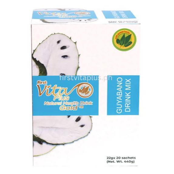New First Vita Plus Natural Health Drink Guyabano/graviola/Soursop"Gold" 20 Sachet | Shopee ...