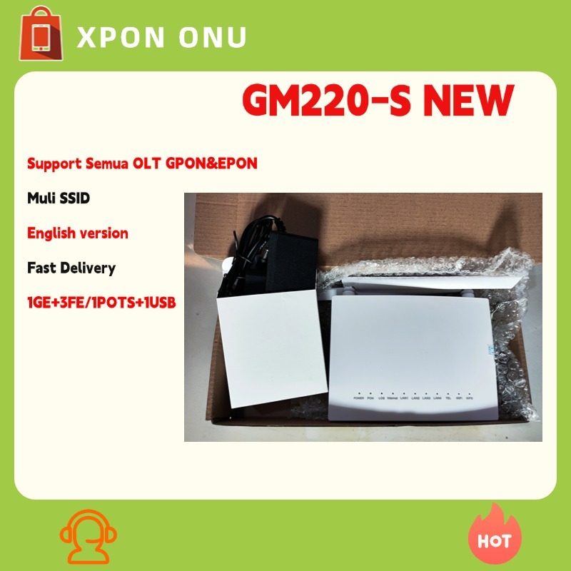 New GM220-S XPON Supports EPON And GPON All ONU English Version Modem OLT Wireless(Contains ...