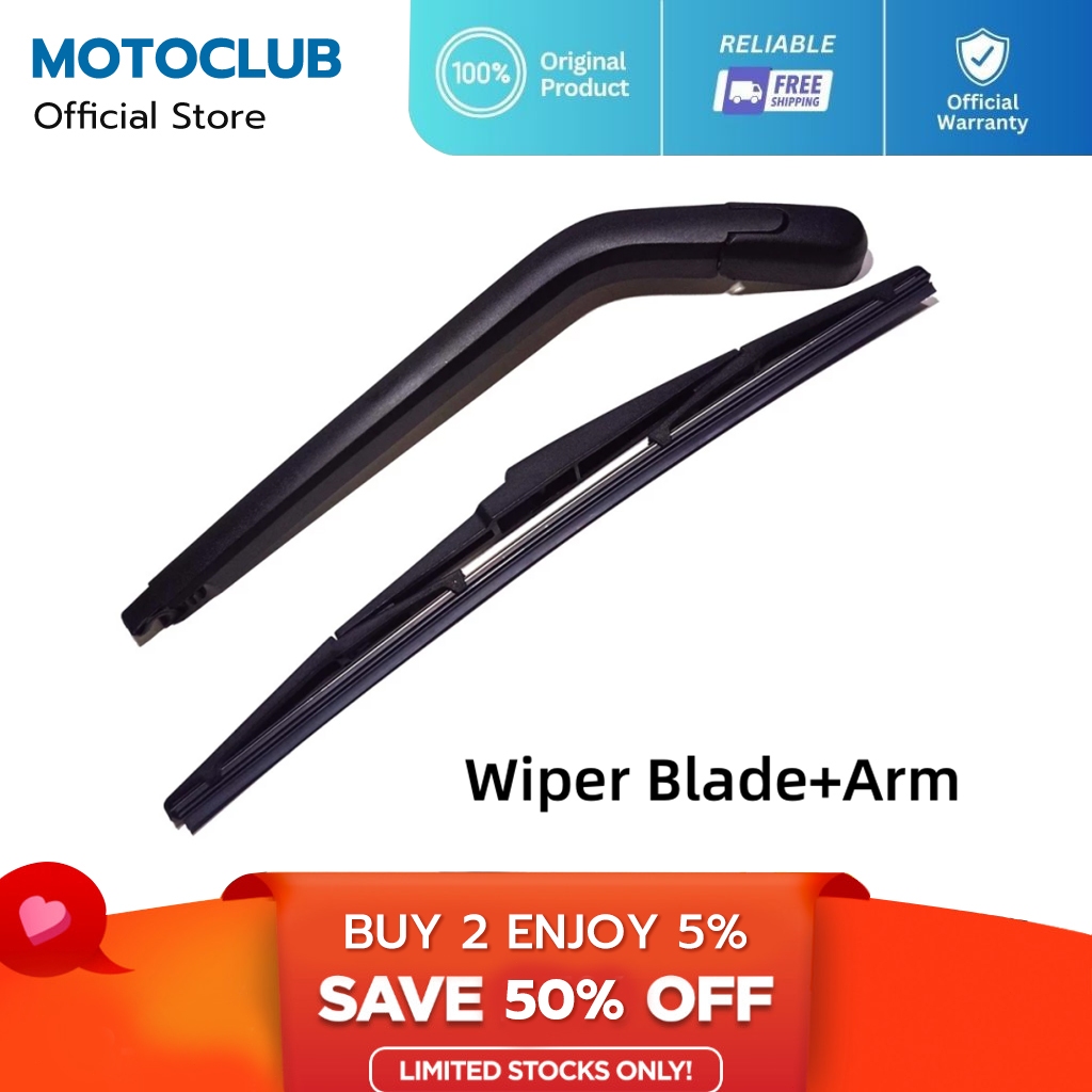 Wiper Set Wiper Blade and Arm Banana Type Bajaj RE TVS King Avanza ...